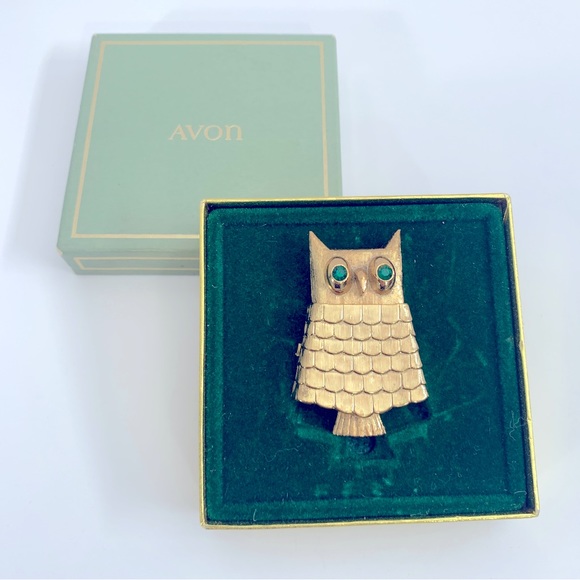 Jewelry | Vintage Avon Owl Perfume Locket Brooch | Poshmark